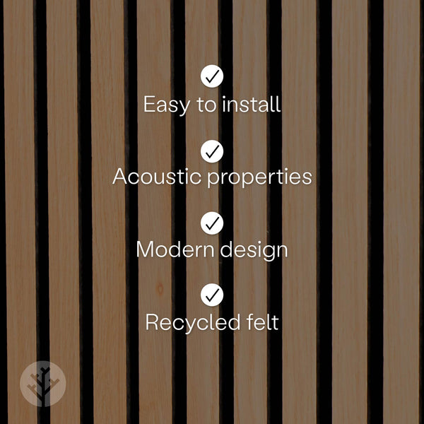 Oak Acoustic Slat Panels | Stylish & Durable Sound Control
